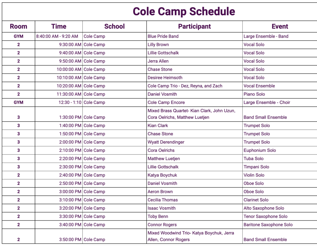 Live Feed | Cole Camp R-1 School District